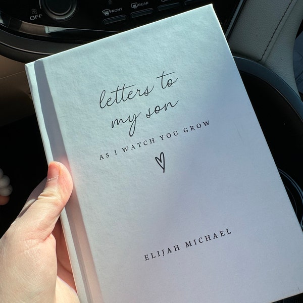 Letters to My Son Notebook- Dear Son Journal- as I Watch You Grow ...