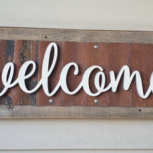 Welcome Sign, Welcome Wedding Signs, Rustic Home Decor, Rustic Wall ...