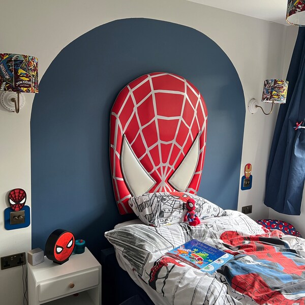 Wooden Spider-man Light Switch Surround - Boys / Girls Bedroom Decor ...
