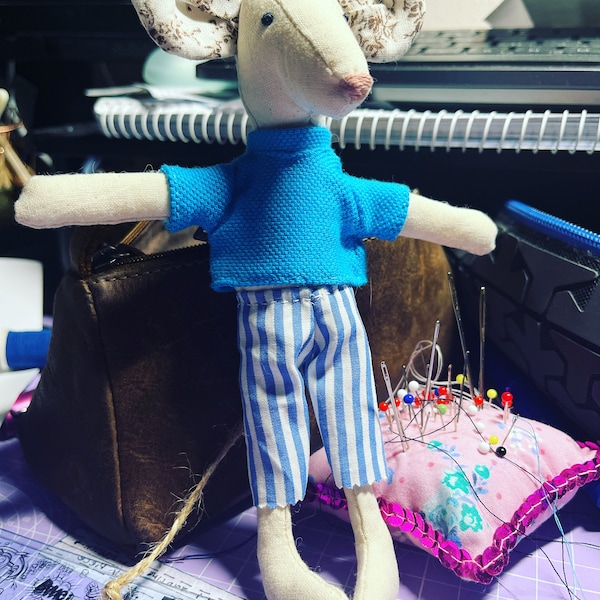 MAILEG Inspired Micro MICE - PDF Sewing Pattern - 5 Inch Cloth Mouse ...