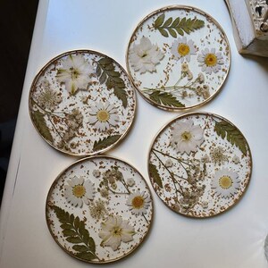 Resin Coasters Dried Flower Coasters Pressed Flowers | Etsy