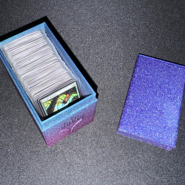 MTG Custom Deck Box Magnetic Display 100 EDH Commander - Etsy