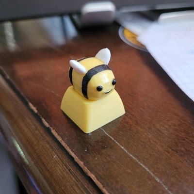 Cute Bee Keycap 3D Printed Artisan Cherry MX XDA Keyboard Accessory ...