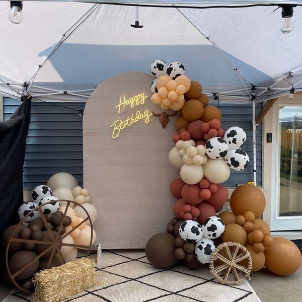 Wild West Balloon Arch Kit Western Party Decoration, My First Rodeo ...