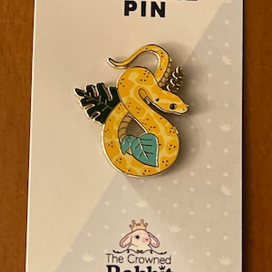 Yellow Corn Snake Enamel Pin, Yellow Snake, Snake Pin, Yellow Snake ...