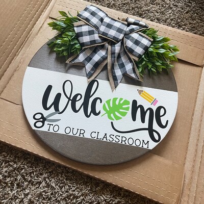 Teacher Door Teacher Door Sign Classroom Sign Teacher Gift Teacher ...