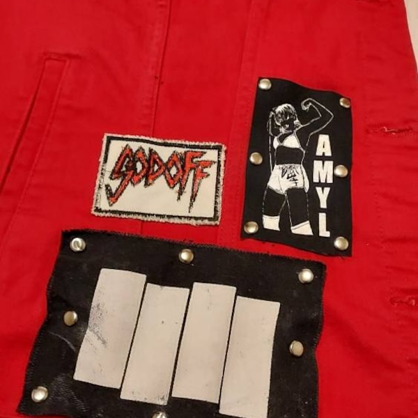 Amyl and the Sniffers Fan Art Handmade Canvas Patch Iron on Customized ...