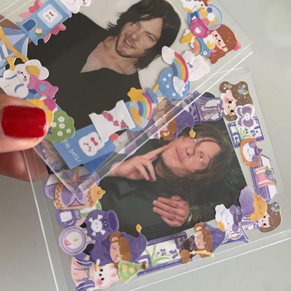 Norman Reedus Fan Photocard, Twd Fan Art, the Walking Dead Fan Merch - Etsy