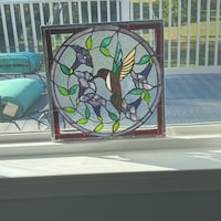 Irises at Slade, Stained Glass Pattern.© David Kennedy Designs. - Etsy ...