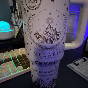 40 Oz Acotar Pattern Stanley Tumbler Cup - Etsy