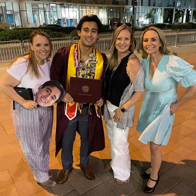 Graduation Hat Face Cupcake Toppers, Graduation Party Decorations ...