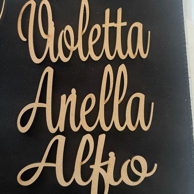 MDF Laser Cut Names Wedding Place Names Table Decoration MDF Placename ...