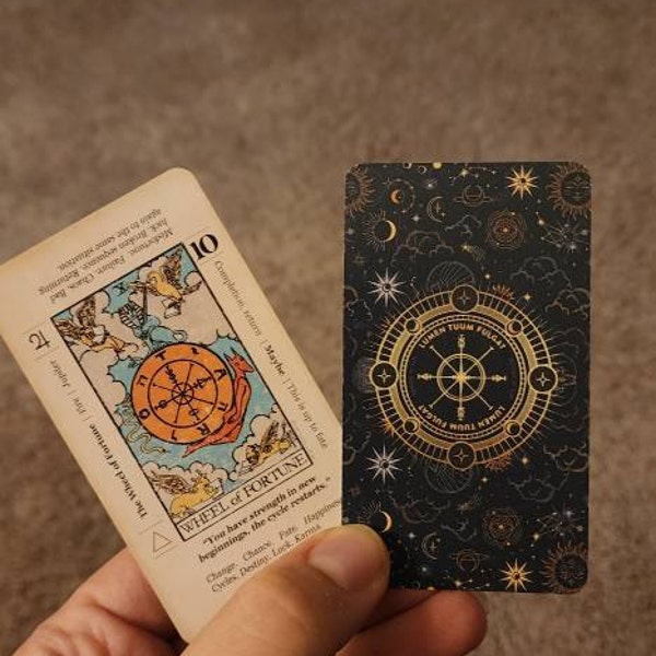 POCKET TAROT Deck for Beginners, Learn Tarot, With Keywords on the ...