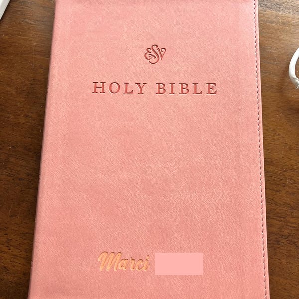 Personalized Brown Faux Leather NIV Bible, New International Version ...
