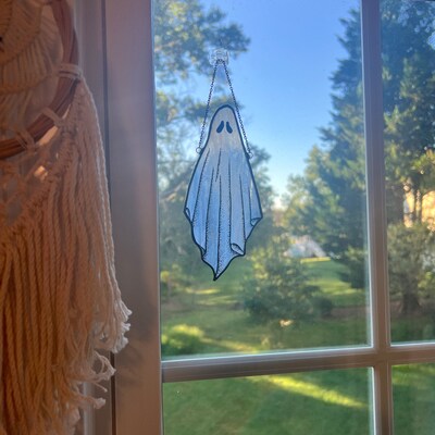 Classic Ghost Sun Catcher - Etsy