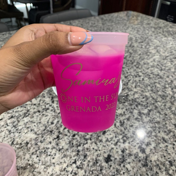 Monogrammed Color Changing Cups, Custom Wedding Favor Cups, Let the ...
