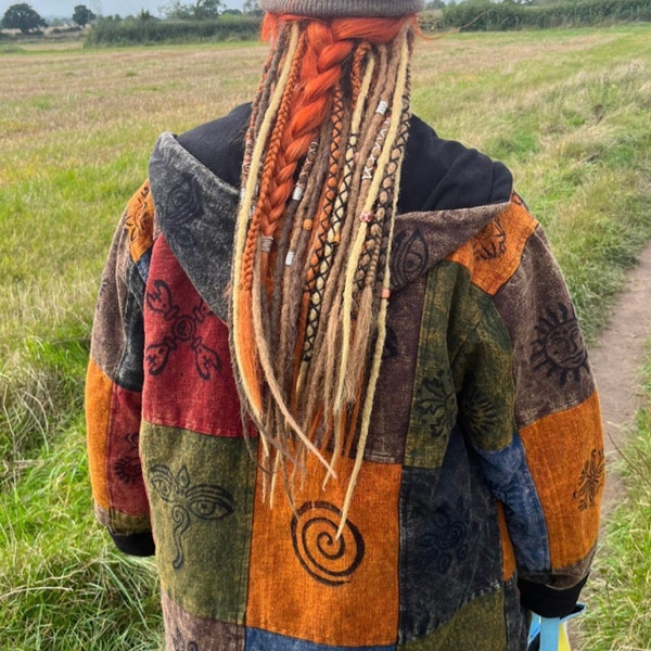 Candy Twilight Ombre Dreads / Dark Brown to Pink Transition / Decorated ...