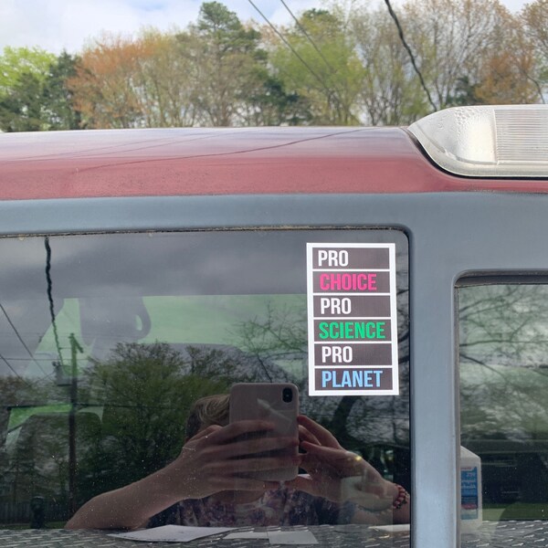 Pro Choice Pro Science Pro Planet Vinyl Sticker - Etsy