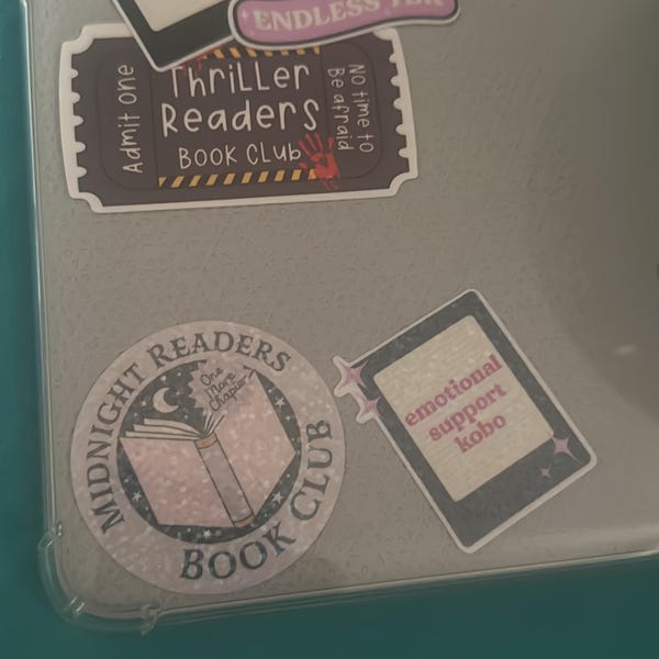 Kiss Sticker Pink Lips Cottage Core Girly Bookish Sticker SMUT Decor ...