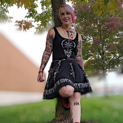 Norse Dress, Viking Dress, Norse Dreamcatcher Dress, Viking Amulet ...