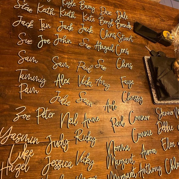 Personalised Place Names Wooden Place Names Unique Wedding Favours ...