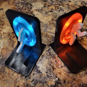 LED Art Deco Bookends Style 2 Wooden Contemporary - Etsy