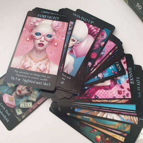 Money and Career Oracle Cards Deck. Surreal Art - Etsy