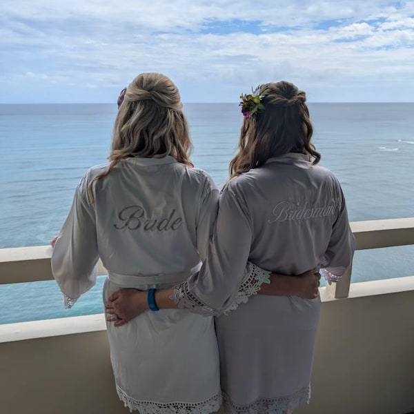 Women Bathrobe, Couple Bathrobe , Personalized Bathrobe , Embroidered ...