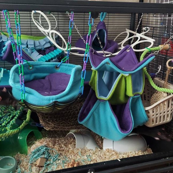 Fleece Scraps Fleece Bedding Fleece Strips Rat Toy Nesting Material Pom ...