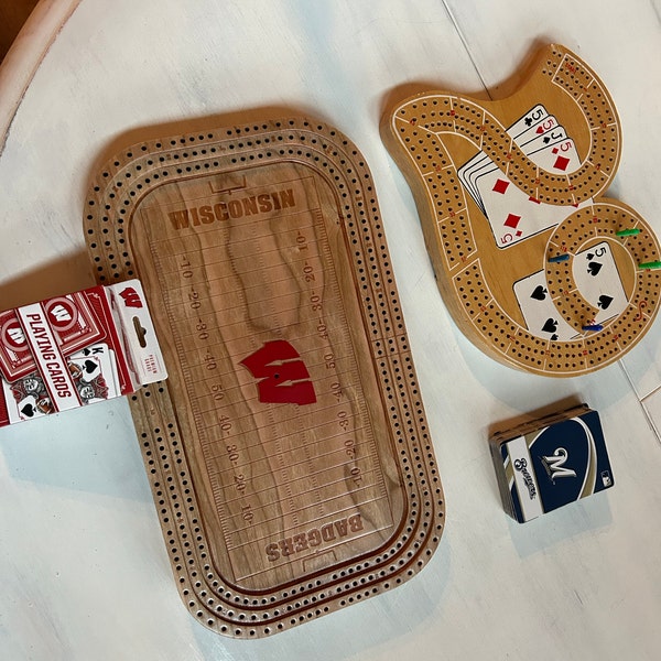 Upper Peninsula (michigan) Cribbage Board and Wall Display ...