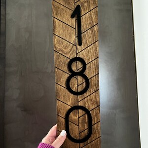 House Numbers, Address Sign, Vertical Outside Sign, Custom Address ...