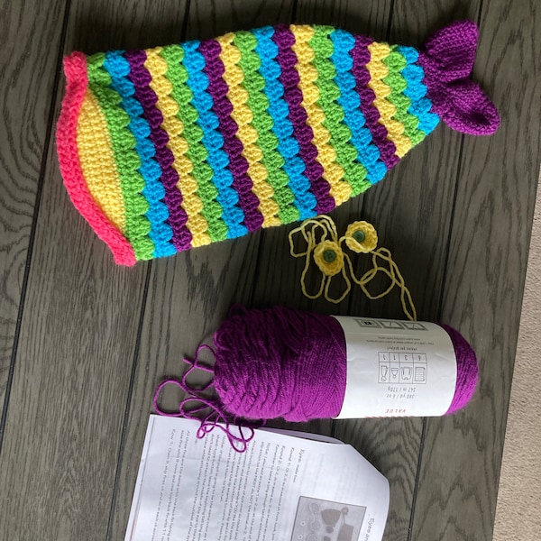Crochet Fish Hat Pattern and Tutorial - Etsy