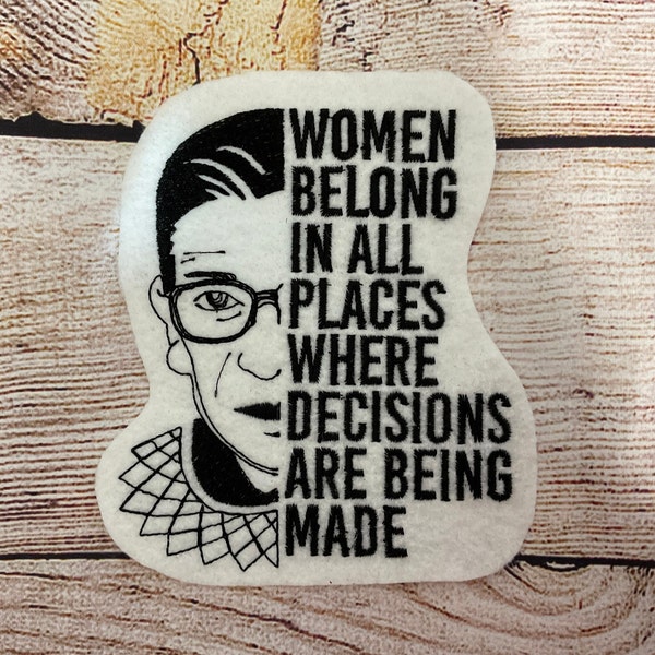 Ruth Bader Ginsburg Embroidery Design Nasty Woman Feminist Digital ...