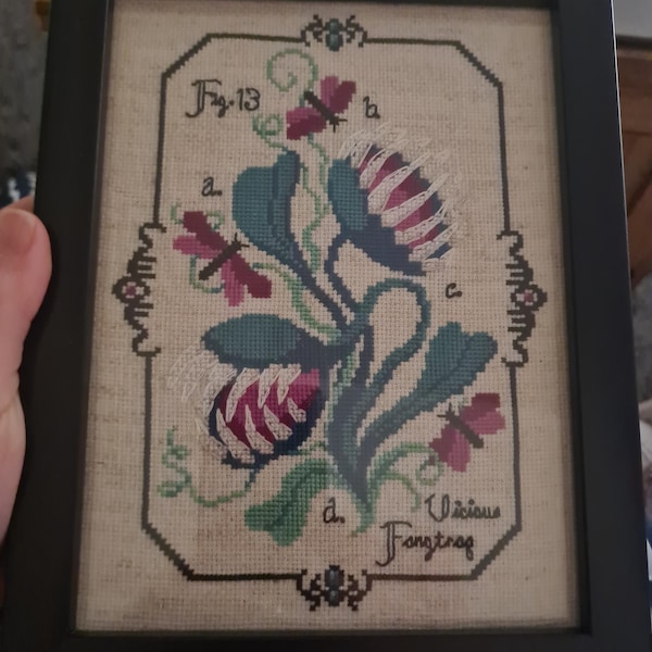 Bride of Frankenflower Cross Stitch Pattern Pdf, Halloween Monster ...