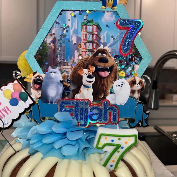 The Secret Life of Pets Cake Topper - Etsy