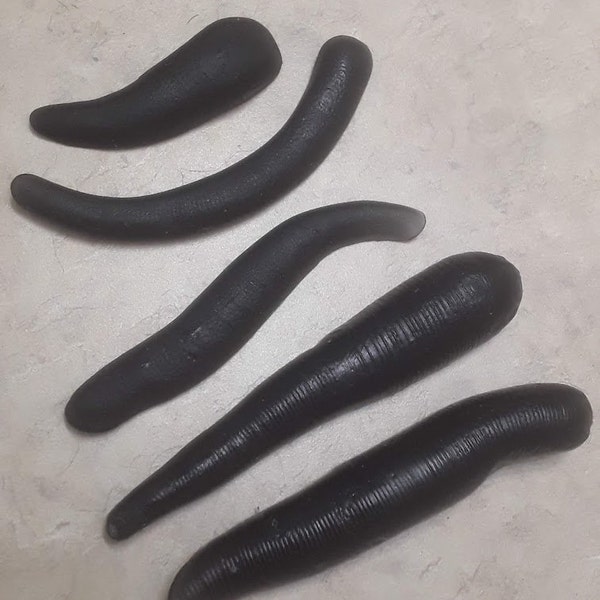 Larp Safe Rubber Leeches, Larp Medic, 5 Pack, Leach Healer, Plague ...