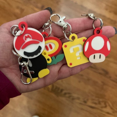 Super Mario Boo or King Boo Keychain/keyring Party Favor for Birthday ...