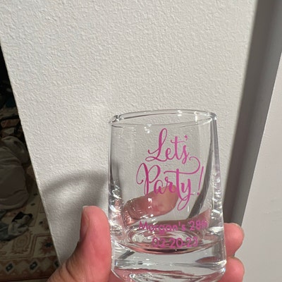 Custom Birthday Party Shot Glasses 12 Designs to Choose From ...