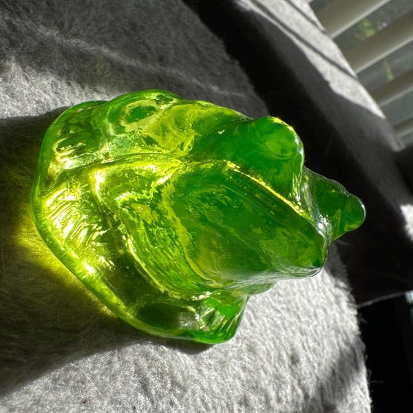 Selenium Glass Pink Glow Arrowhead - Etsy