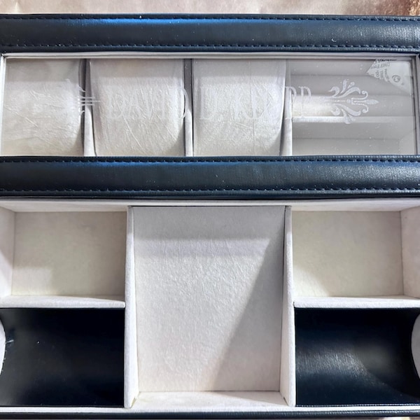 Leather Catchall, Mens Dresser Organizer, Personalized Valet Tray ...
