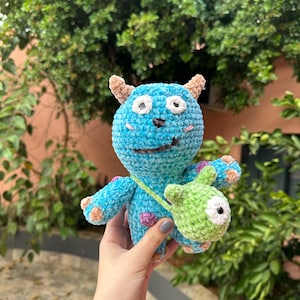 Mini Monster-keychain Version Crochet Pattern by Aquariwool Crochet ...