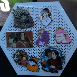 Enamel Pin Board Display for Pin Collectors hexagon Wall - Etsy