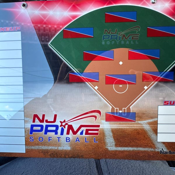 9"x12" Metal Custom Dugout Lineup Board - Etsy