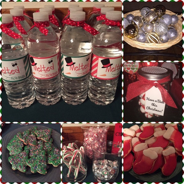 Melted Snowman Water Bottle Wrappers, Melting Snowman, Water Bottle ...