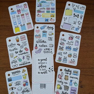 All the Hand-lettering Stickering Refill Pack 8 Mini Sheets - Etsy