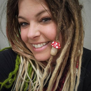 Mushroom Dreadlock Bead Dread Hair Decor Mushroom Dread Bead Dreadlock ...