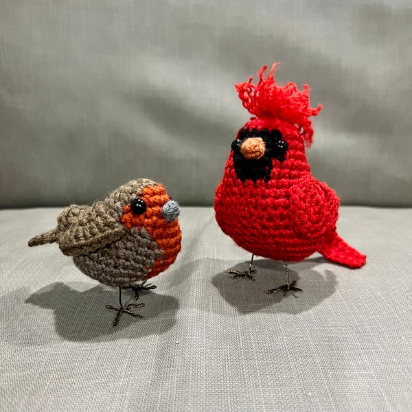 Lifelike Cardinal Bird Crochet Pattern - Etsy