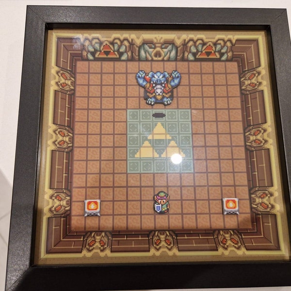 Nintendo - Zelda A Link to the Past - Shadow Box - 3D Effect - Wall Art ...