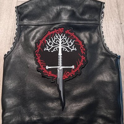 Wolf Medallion Patch, Angry Wolf Head Large and Small Jacket Amulet ...