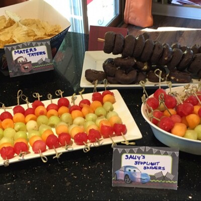 Cars Food Labels Instant Download, Cars Chalkboard Food Tent Cards ...